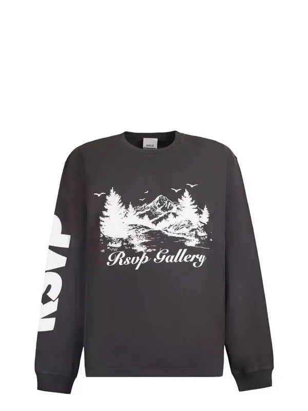 AGOLDE Graphic-print Sweatshirt - Black
