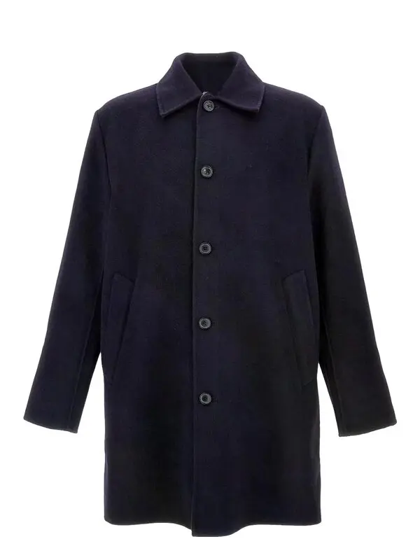 Paul Smith Double-face Buttoned Coat - Blue