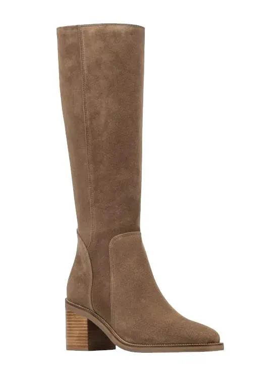 Aquatalia Jasmina Weatherproof Knee High Boots - Champagne Suede