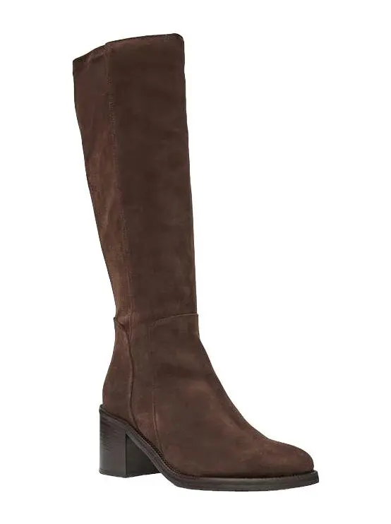 Aquatalia Jasmina Weatherproof Knee High Boots - Espresso Suede