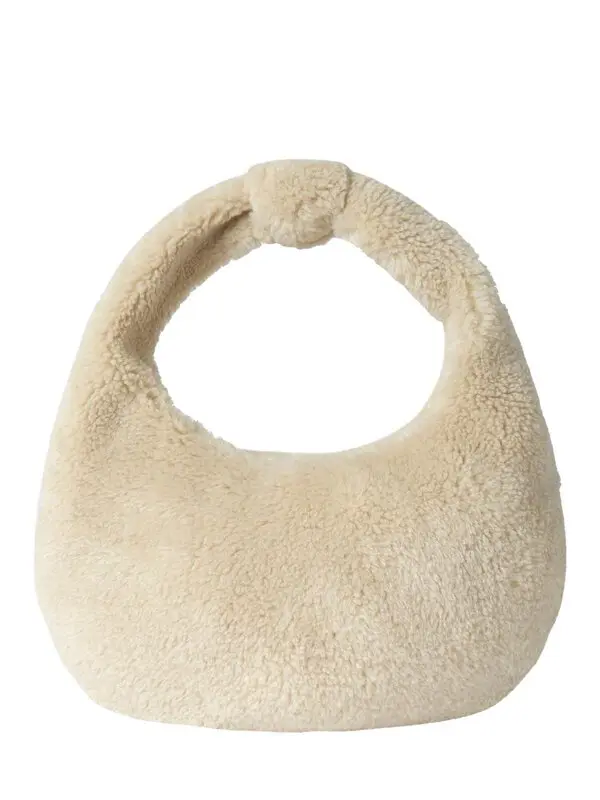 RACHEL RILEY Faux Fur Half Moon Bag - Camel