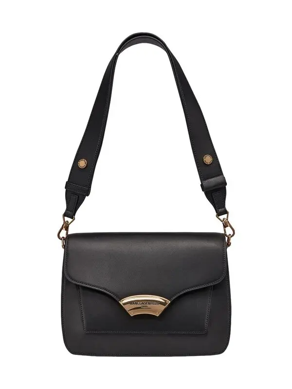 Karl Lagerfeld Paris Madelyn Shoulder Bag - Black/gold