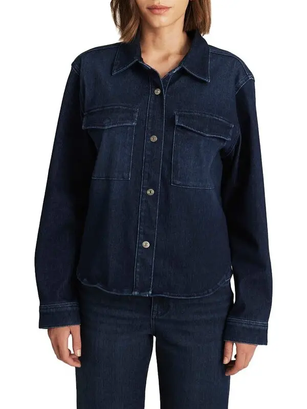 MAVI Tia Denim Shirt Jacket - Dark Blue Move