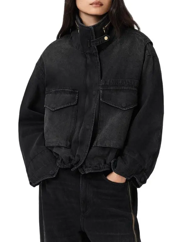 ALLSAINTS Clay Denim Jacket - Washed Black