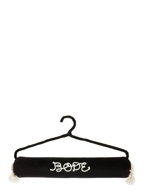 BODE Velvet Cloakroom Hanger - Black Cream