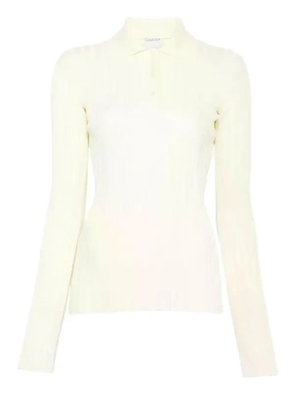 Calvin Klein Amber Ribbed Knit Sweater - White