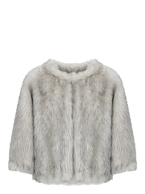 BETTA CORRADI Faux Fur Coat - White