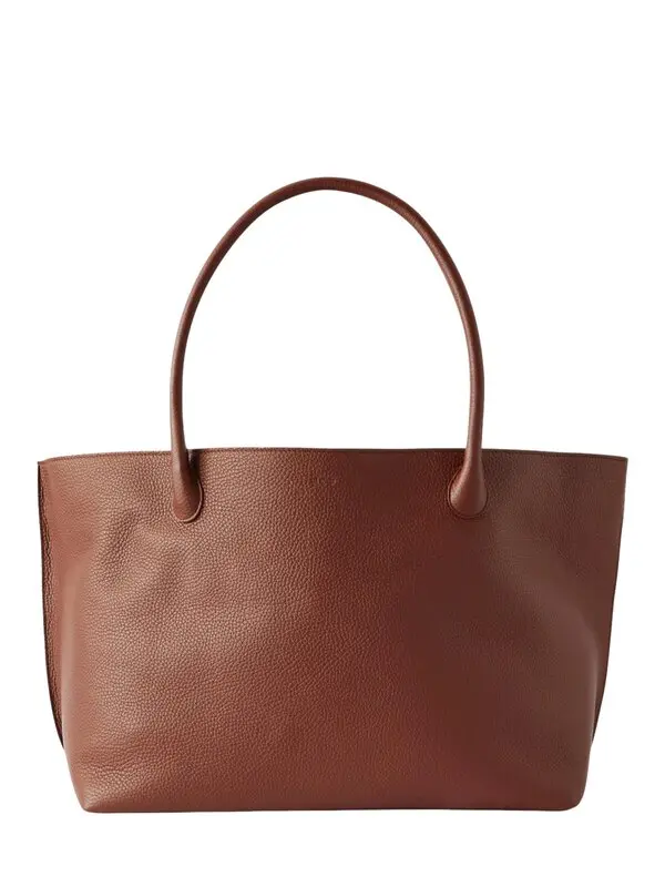 Lié Studio The Eva Weekend Textured-leather Tote - Brown