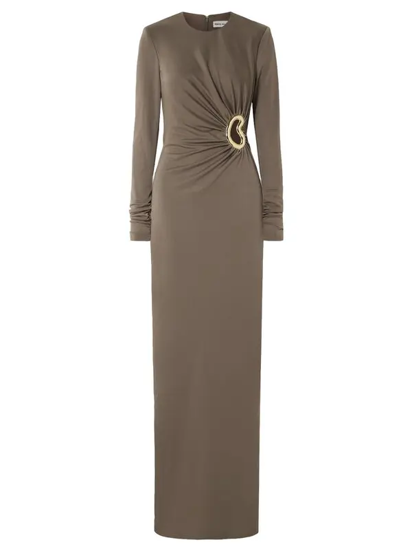 Rebecca Vallance Mischa Embellished Gown - Gray