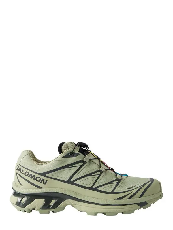 SALOMON Xt-6 Tpu-trimmed Gore-tex Mesh Sneakers - Green