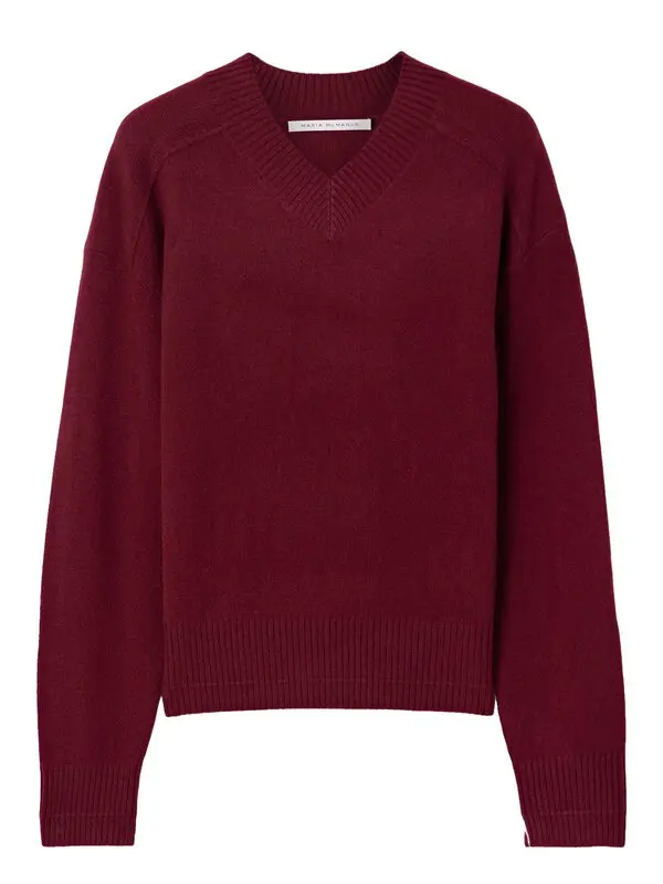 Maria Mcmanus Wool And Cashmere-blend Sweater - Red