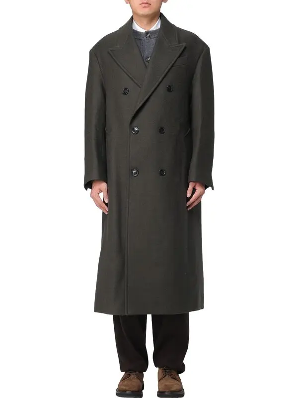 Ami Double Breasted Overcoat - Grey