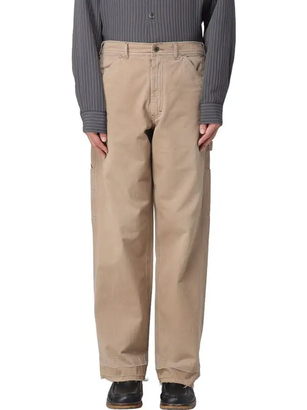 MAISON MARGIELA Herringbone Work Trousers - Beige