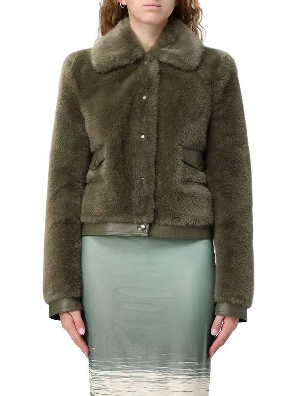 Patrizia Pepe Fur Coat - Military