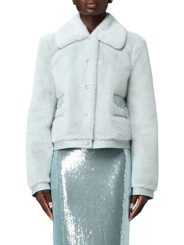 Patrizia Pepe Fur Coat - Mint