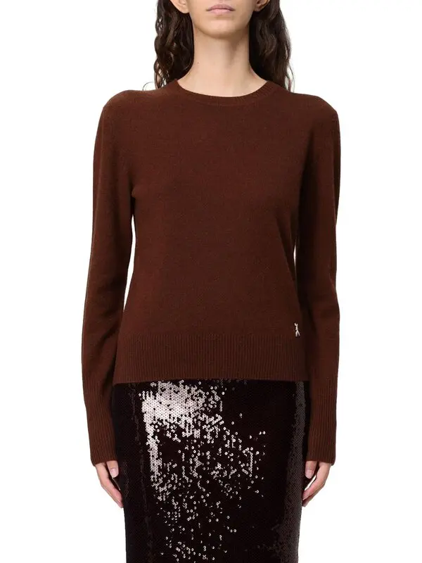 Patrizia Pepe Crewneck Sweater - Brown