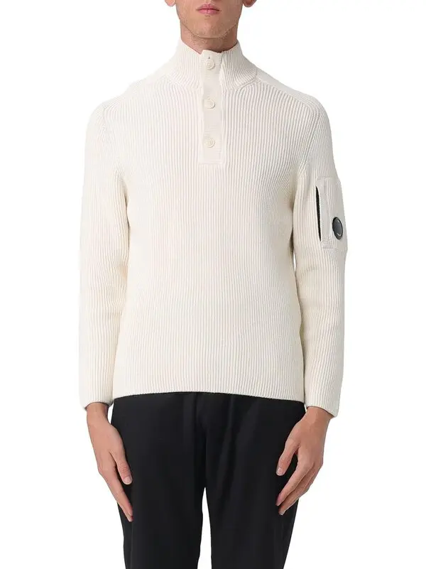 C.P. COMPANY Pullover Sweater - White