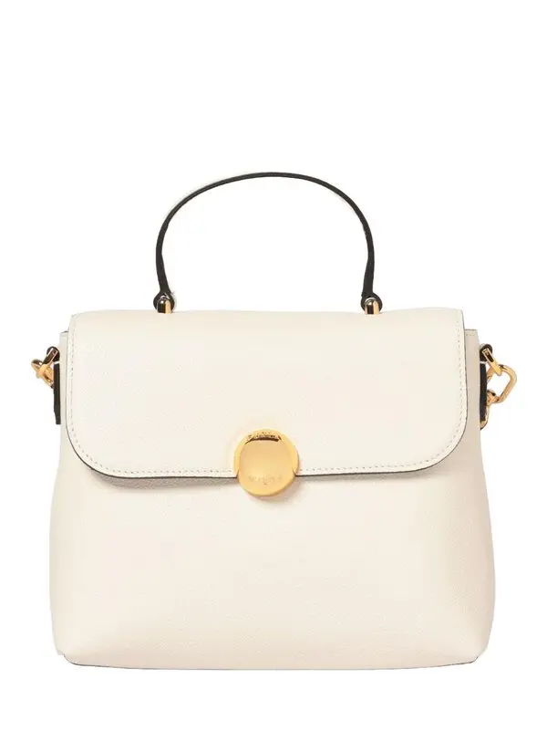 Furla Mini Bag With Gold Tone Clasp - Yellow Cream