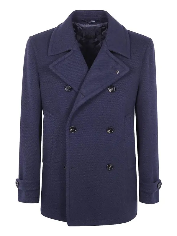 Tagliatore Double-breasted Coat - Blue