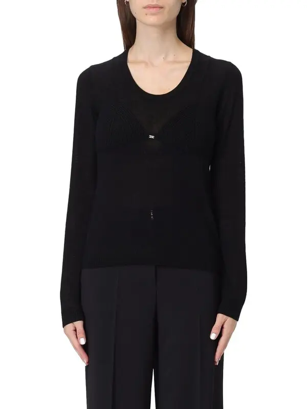 Elisabetta Franchi Pullover Sweater - Black
