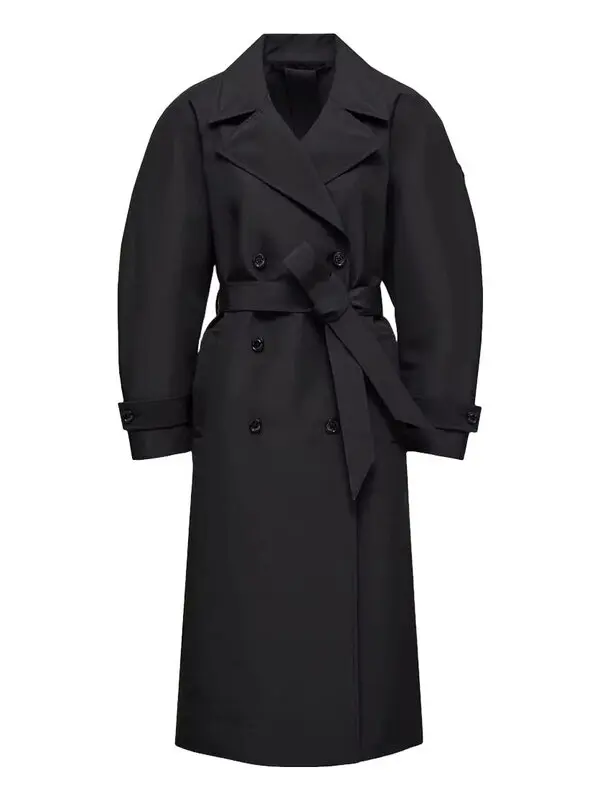 Moncler Long Zake Trench - Black