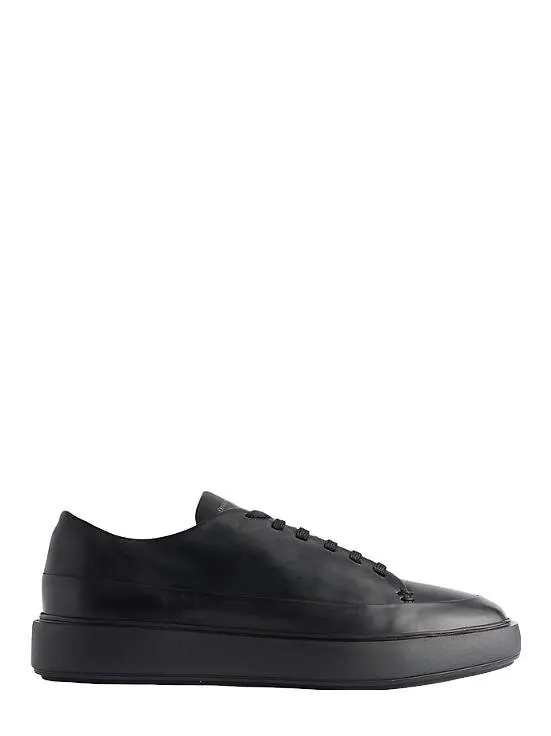 Officine Creative Release 001 Leather Low-top Trainers - Black