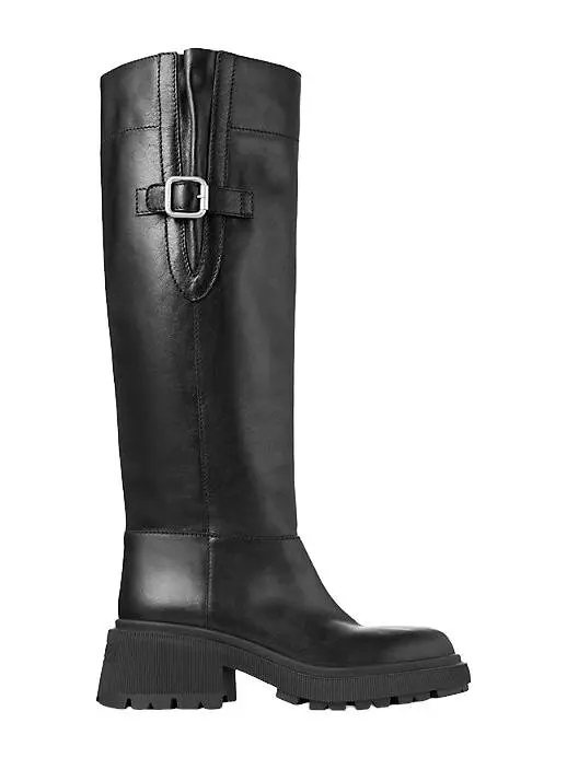 JIMMY CHOO Tamsin Leather Knee-high Boots - Black/black