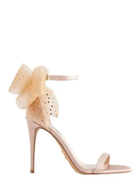 Steve Madden Nikole Satin Heels - Beige