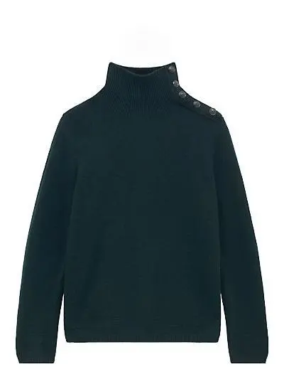 The Kooples Wool Knitted Jumper - Forest