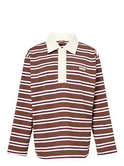 RU & ROCKA Cotton-blend Polo Shirt - Brown