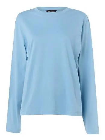 Whistles Relaxed-fit Round-neck Cotton-jersey T-shirt - Blue