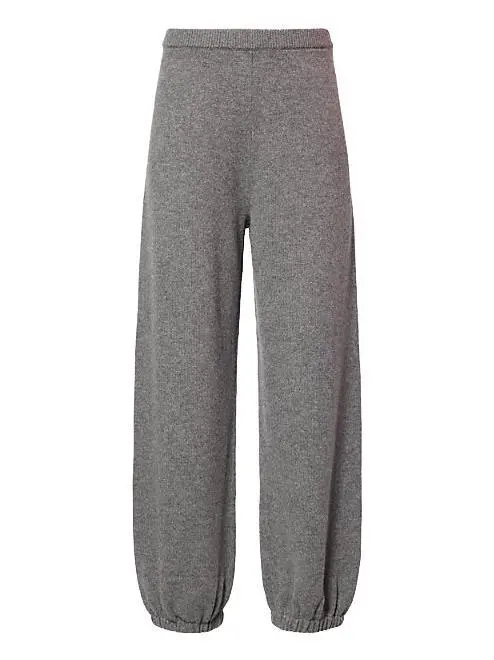 Theory Relaxed-fit Cashmere Jogging Bottoms - Light Charcoal