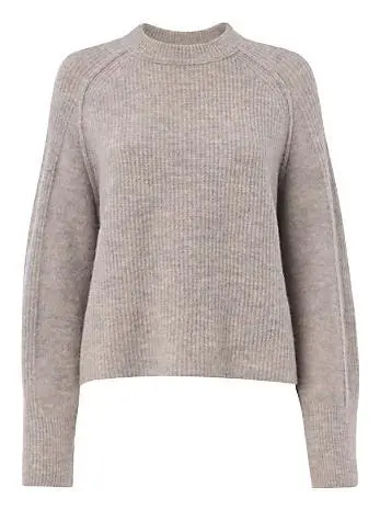 Whistles Ribbed Knitted Jumper - Cream