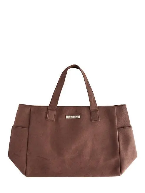 RU & ROCKA Terry Cotton Tote Bag - Brown
