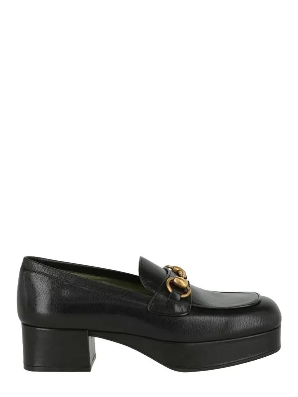Gucci Houdan Leather Platform Loafer - Black