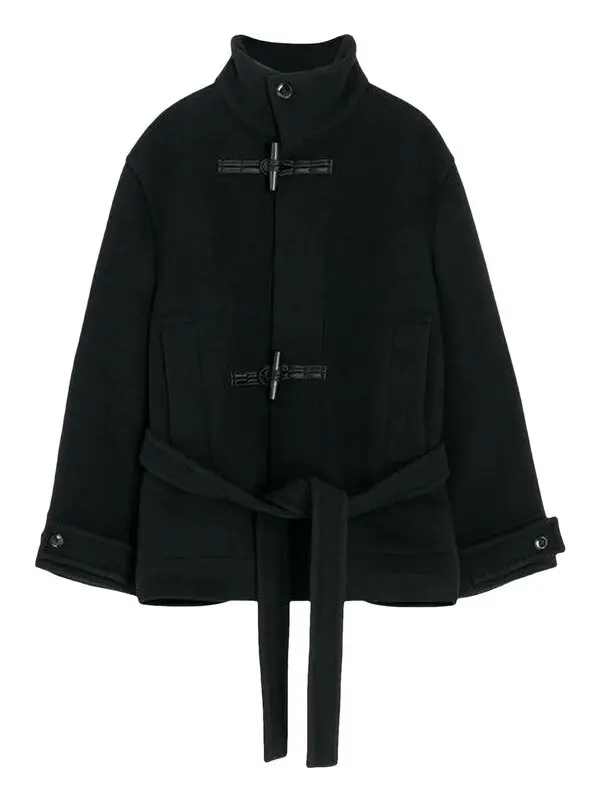 LEMAIRE Short Duffle Coat - Black