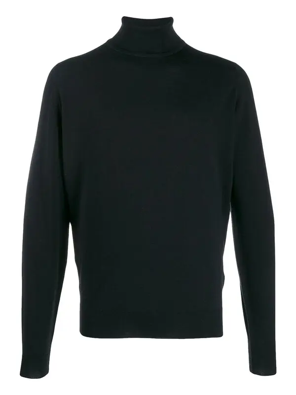 John Smedley Cherwell Merino Polo Shirt - Black