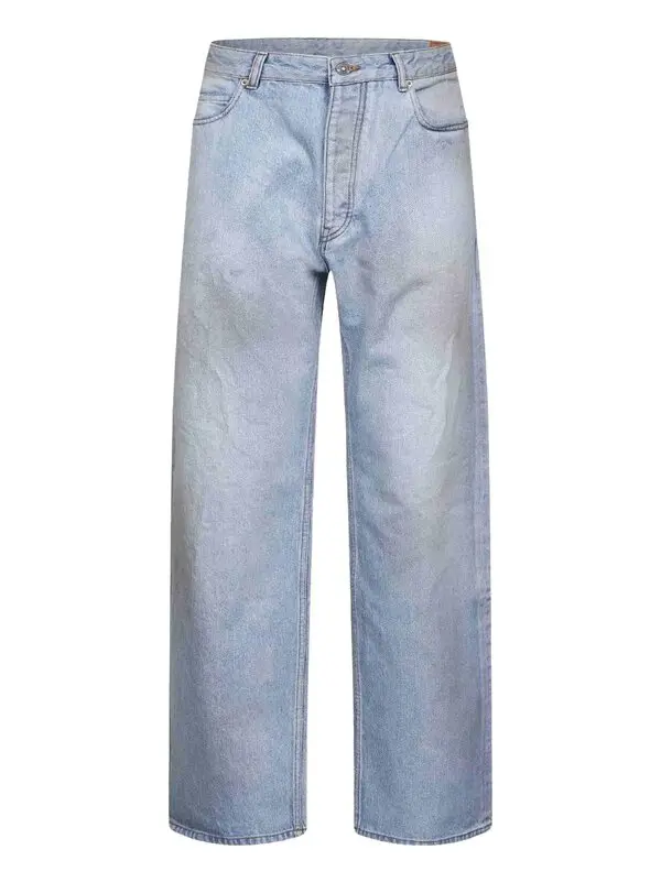Balenciaga Distressed Fit Jeans - Blue