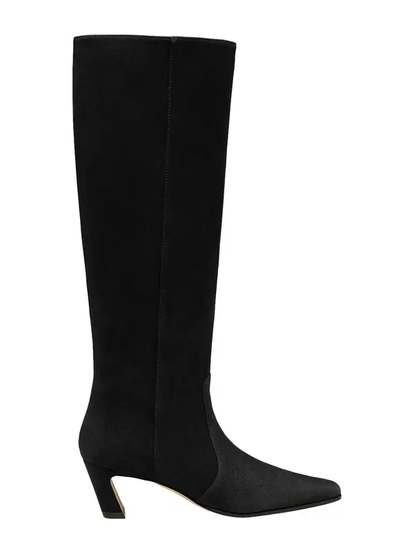 STUART WEITZMAN 50mm Stassi Suede Knee-high Boots - Black