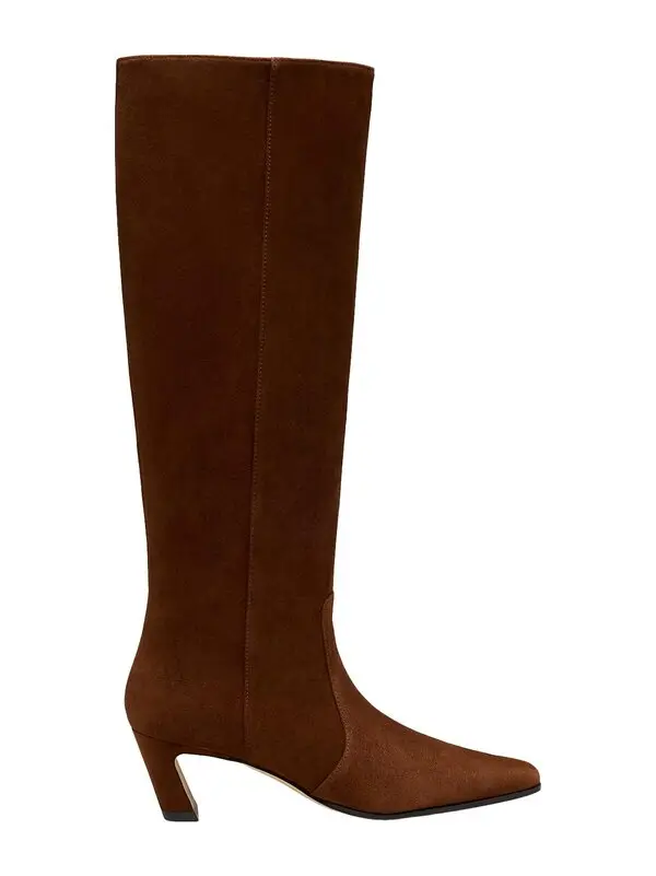 STUART WEITZMAN 50mm Stassi Suede Knee-high Boots - Deep Coffee
