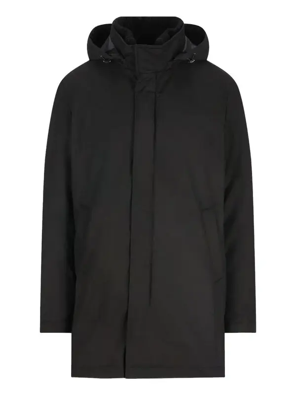 Herno Hooded Jacket - Black