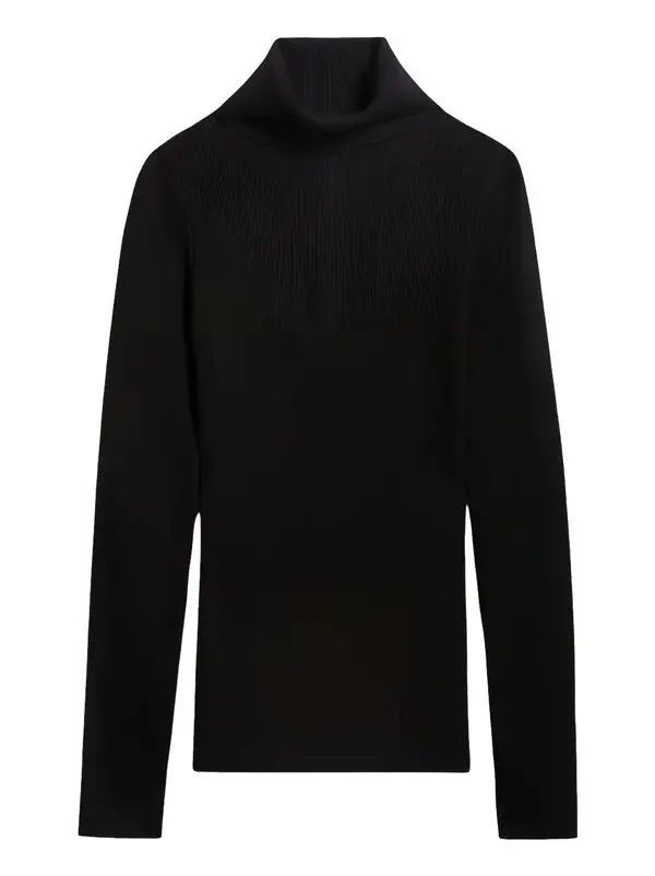 Vanessa Bruno Roll-neck Ribbed Sweater - Black