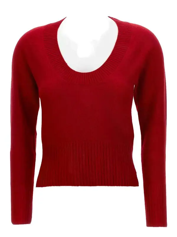 Simone Rocha Scoop-neck Cashmere Sweater - Red