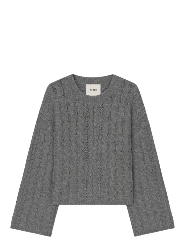AERON Cable-knit Sweater - Grey