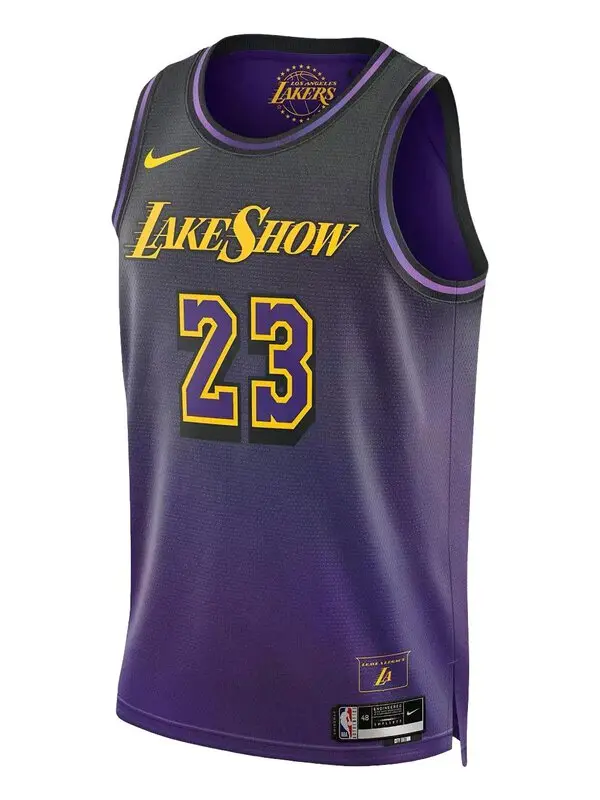 Nike Nba Lebron James Los Angeles Lakers 2024/25 City Edition Swingman Jersey - Purple