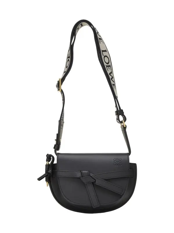 Loewe Calfskin Gate Bag - Black