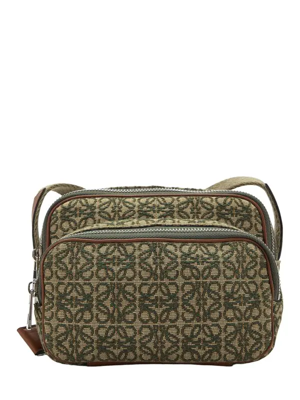 Loewe Jacquard Camera Bag - Green