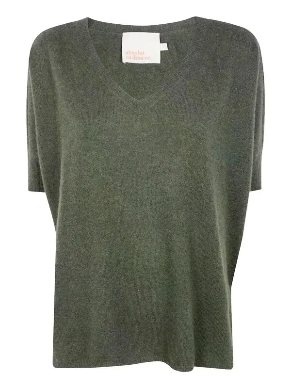 ABSOLUT CASHMERE V-neck Cashmere Sweater - Green
