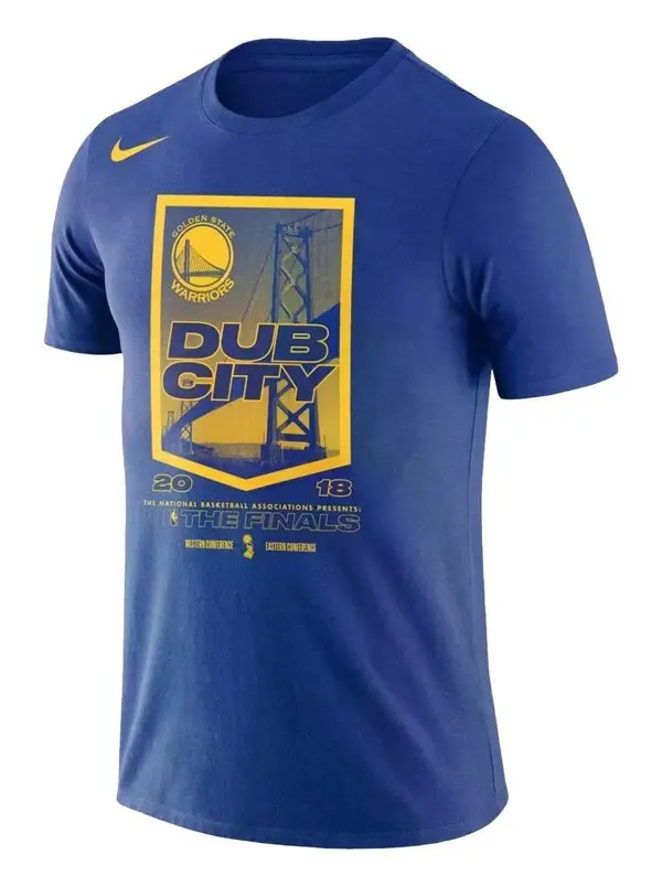 Nike Nba Gs Warriors 2018 Nba Finals Bound City Dna T-shirt - Blue