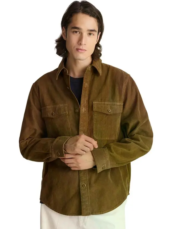 Madewell Corduroy Work Shirt - Woodland Brown